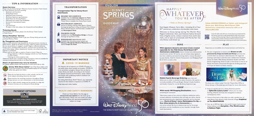 Mapa Disney Springs - SiDisney